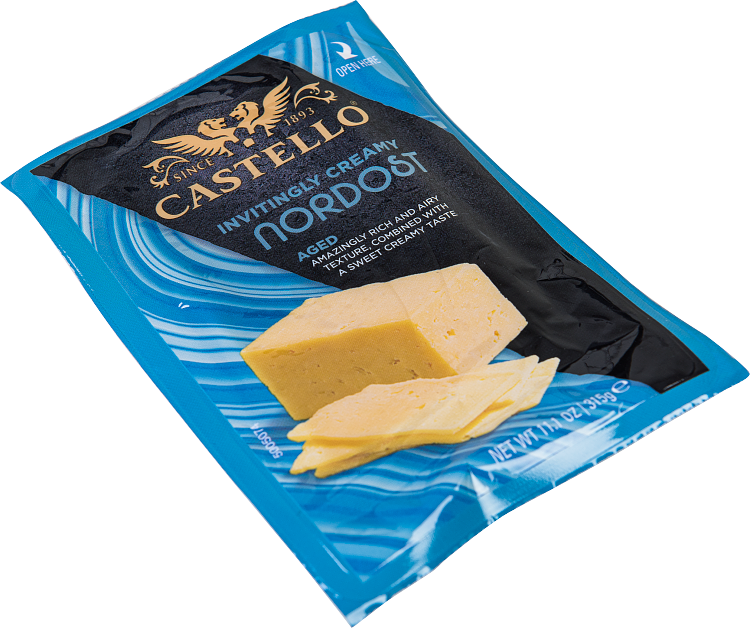 Castello Burger Cheddar skivad hårdost | Falbygdens Ost